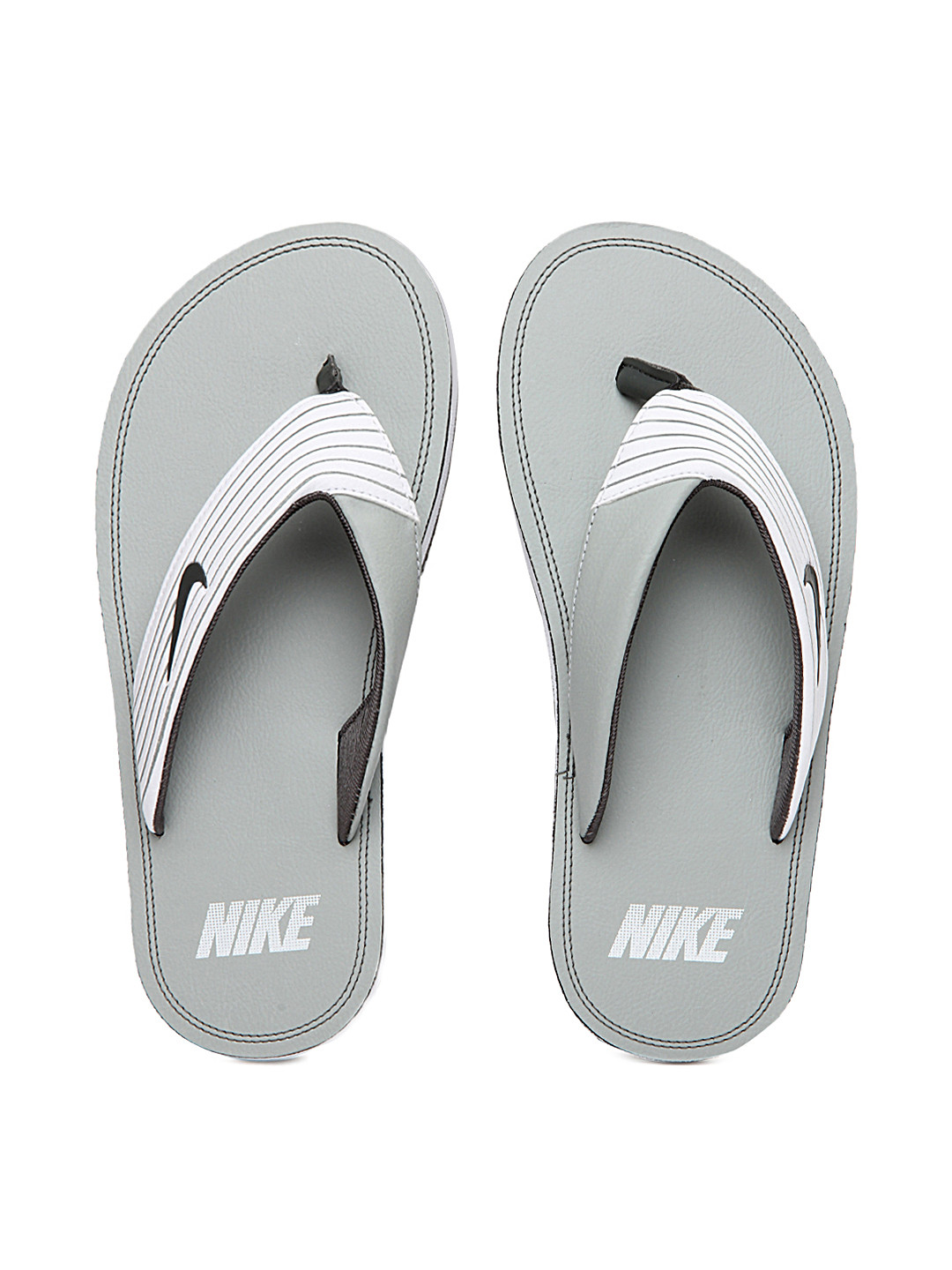 Buy Nike Men White & Grey Chroma Thong III Flip Flops - Free Gifts for ...