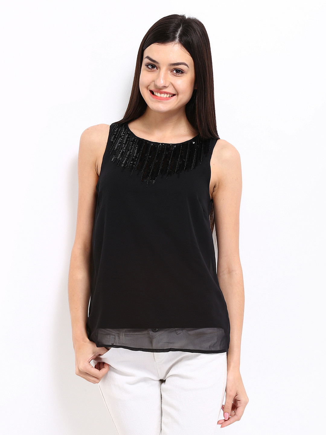 Buy ONLY Women Black Formal Top - Tops for Women 333892 | Myntra