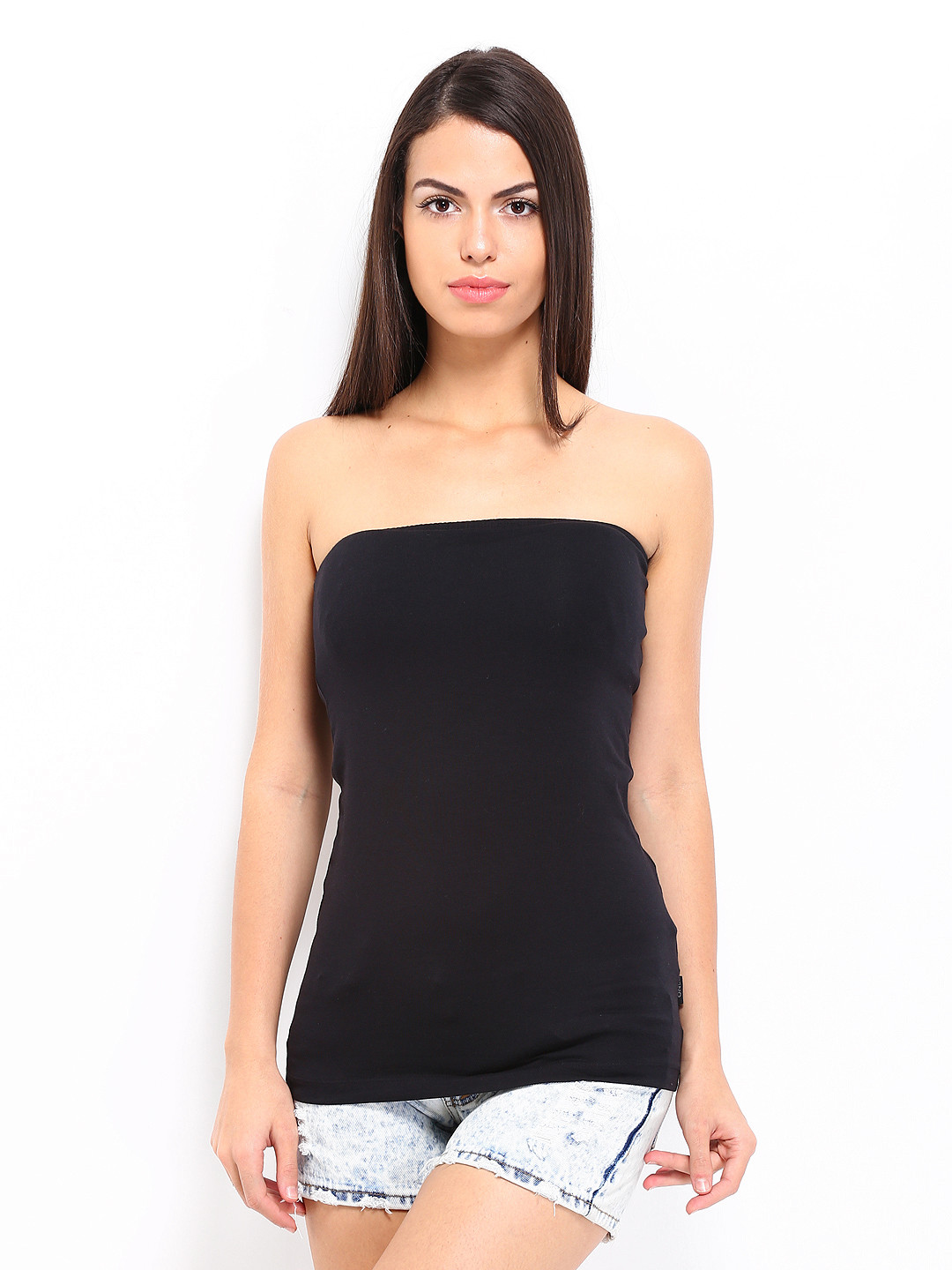 Buy ONLY Women Black Tube Top - Tops for Women 334364 | Myntra