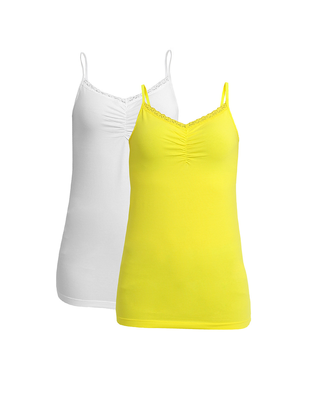 Buy ONLY Women Pack Of 2 Spaghetti Tops - Tops for Women 262745 | Myntra