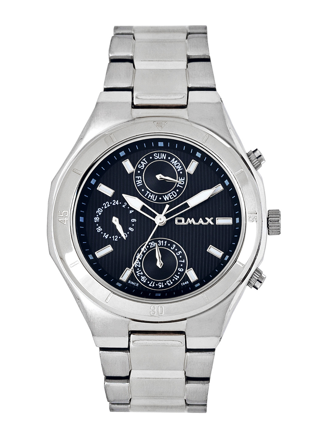 Buy Omax Men Navy Dial Watch SS631 - Watches for Men 362185 | Myntra