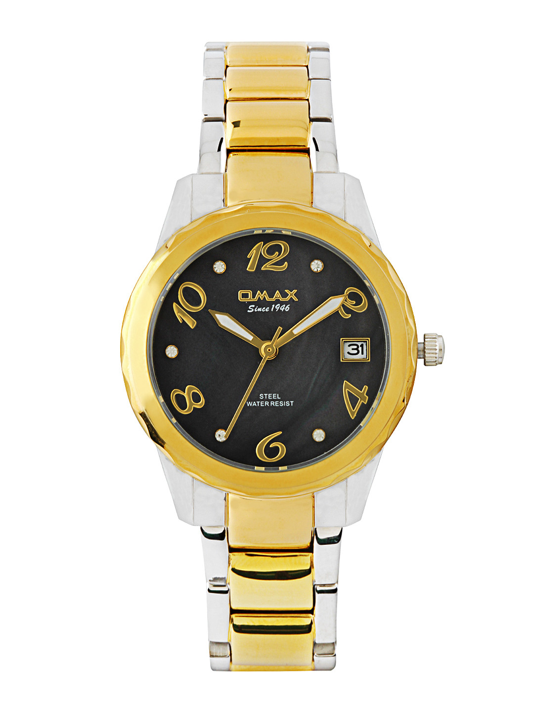 Buy Omax Women Pearly Black Dial Watch - Watches for Women 261536 | Myntra