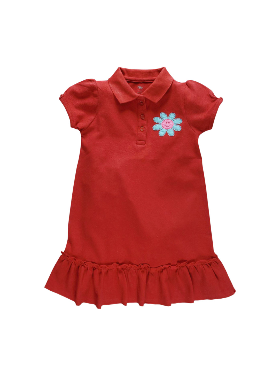 Buy Oye Girls Red A Line Dress - Dresses for Girls 442200 | Myntra
