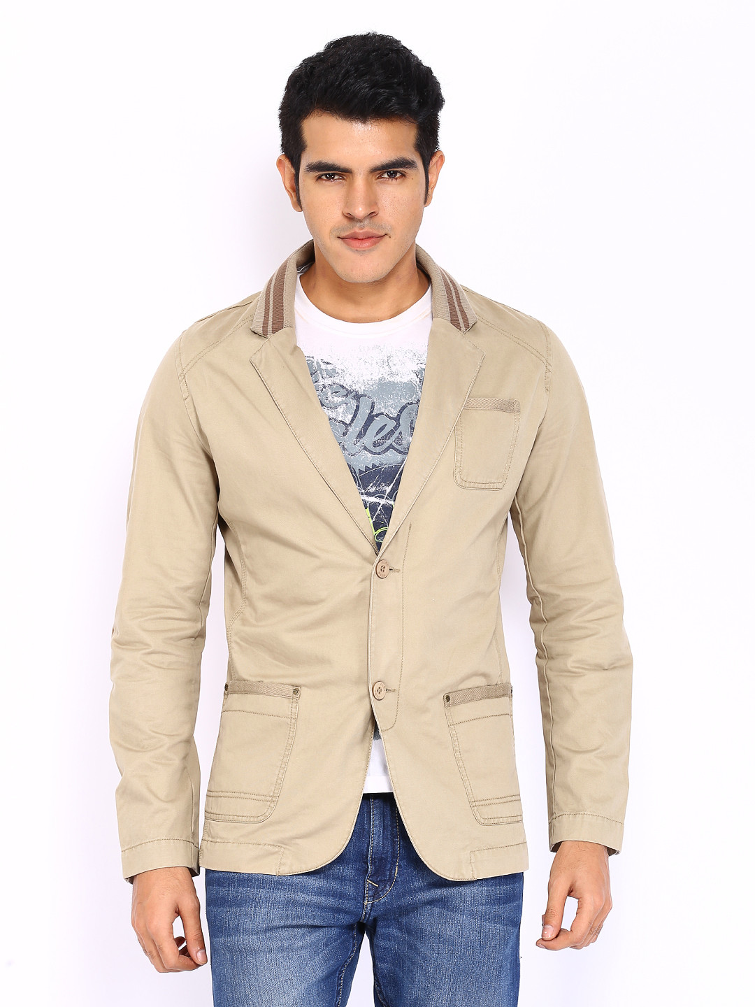Buy Puma Men Beige Blazer - Blazers for Men 353829 | Myntra