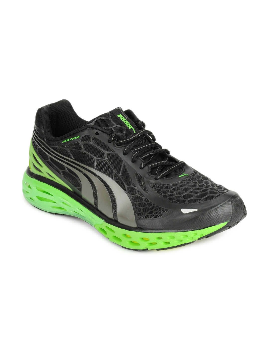 Buy Puma Men Black & Green Bioweb Elite Sports Shoes - Casual Shoes for ...