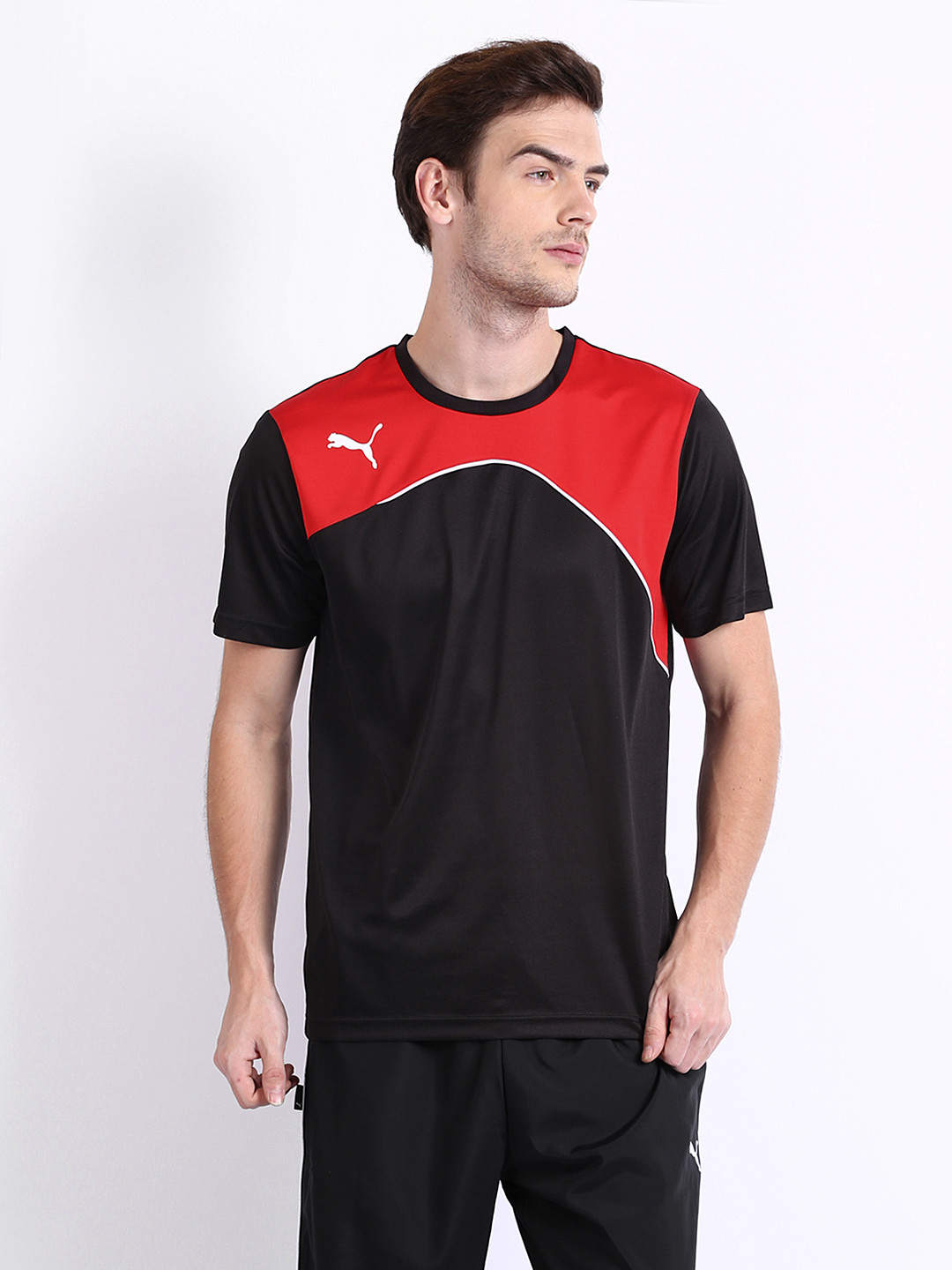 Buy Puma Men Black T Shirt - Tshirts for Men 255774 | Myntra