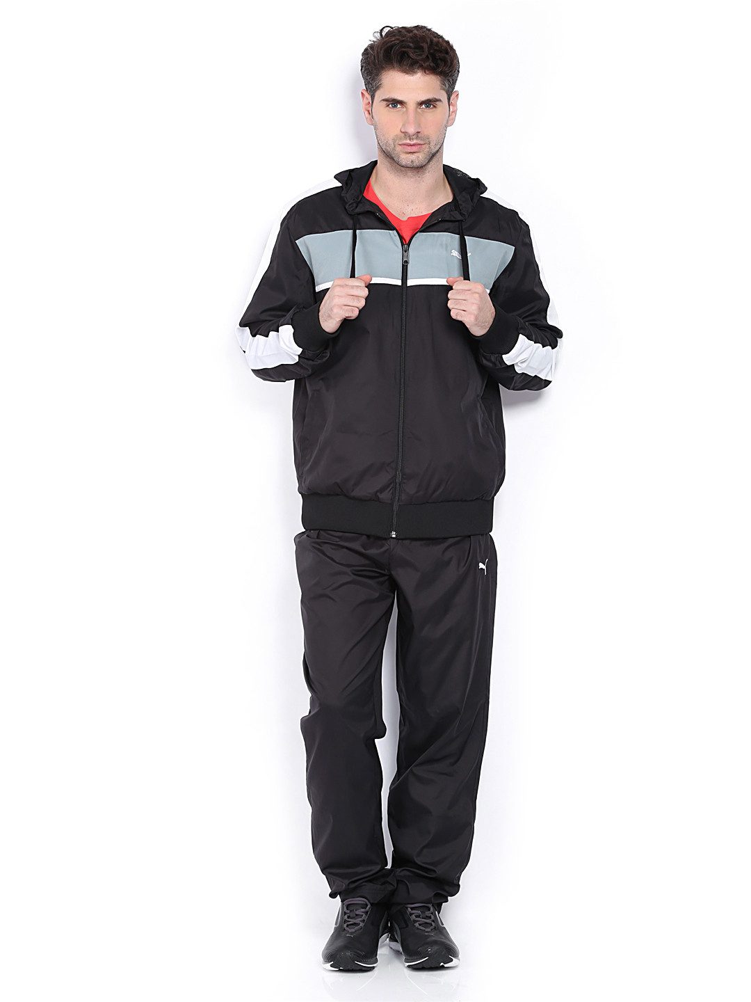 Buy Puma Men Black Tracksuit - Tracksuits for Men 372509 | Myntra