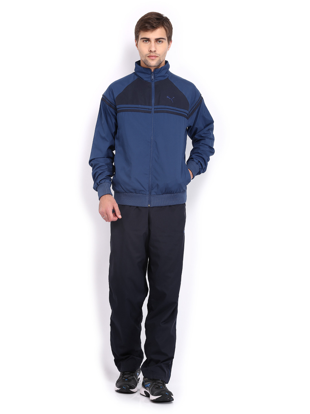 Buy Puma Men Blue & Navy Tracksuit - Tracksuits for Men 424165 | Myntra
