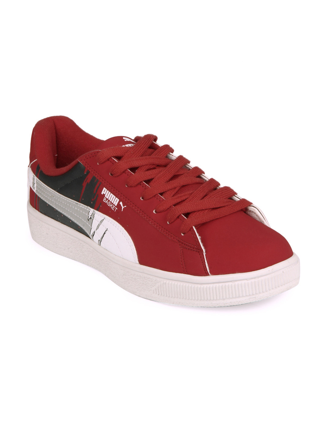 Buy Puma Men Red Basket II Lowrider Sneakers - Casual Shoes for Men ...