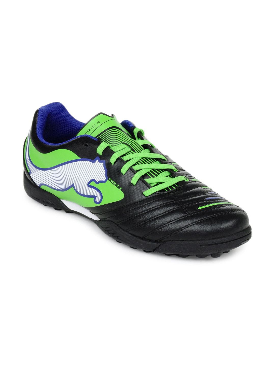 Buy Puma Men PowerCat 4 TT Black & Green Sports Shoes - Sports Shoes ...