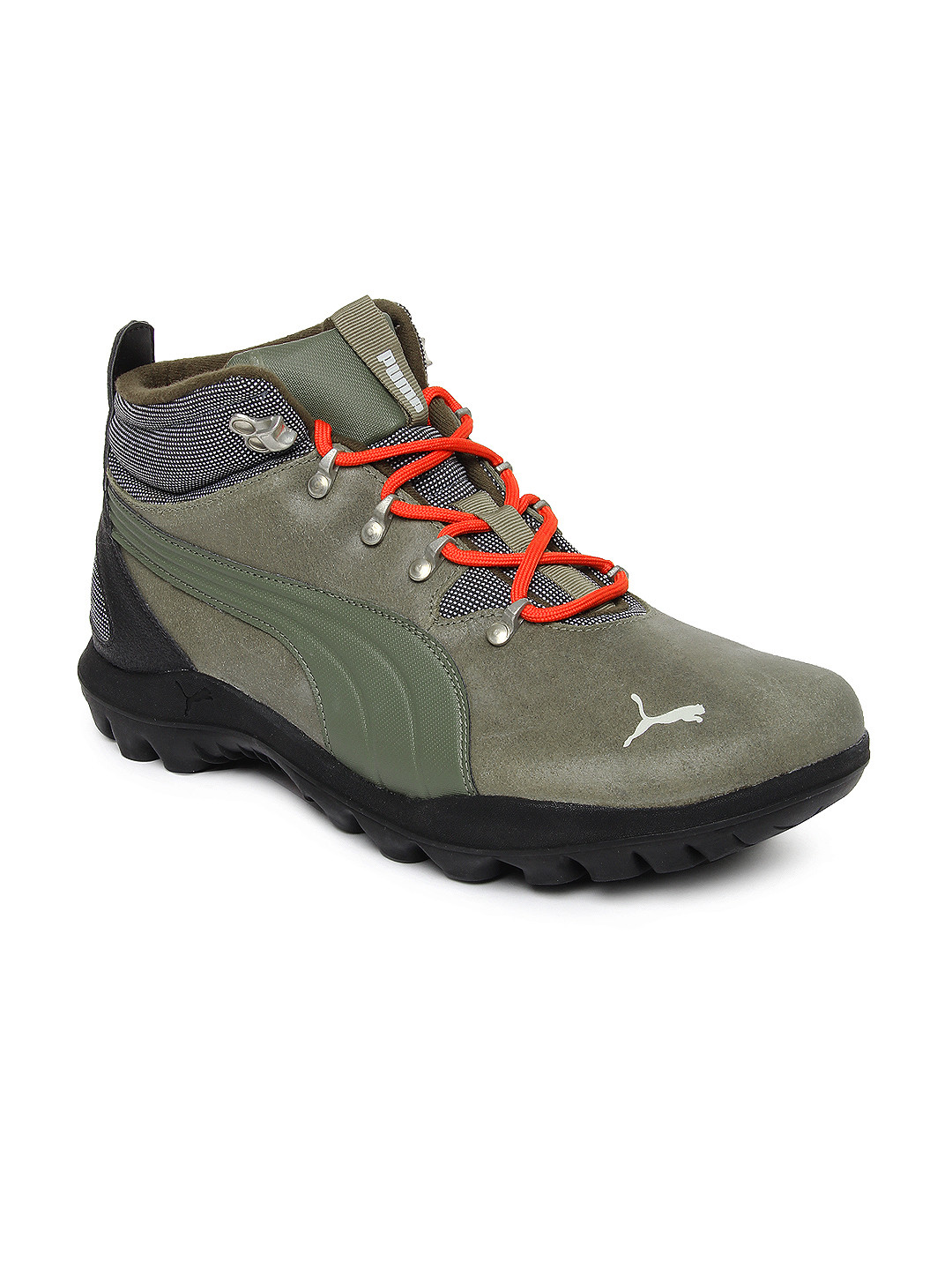 Buy Puma Men Green Silicis Mid DP Casual Shoes - Casual Shoes for Men ...