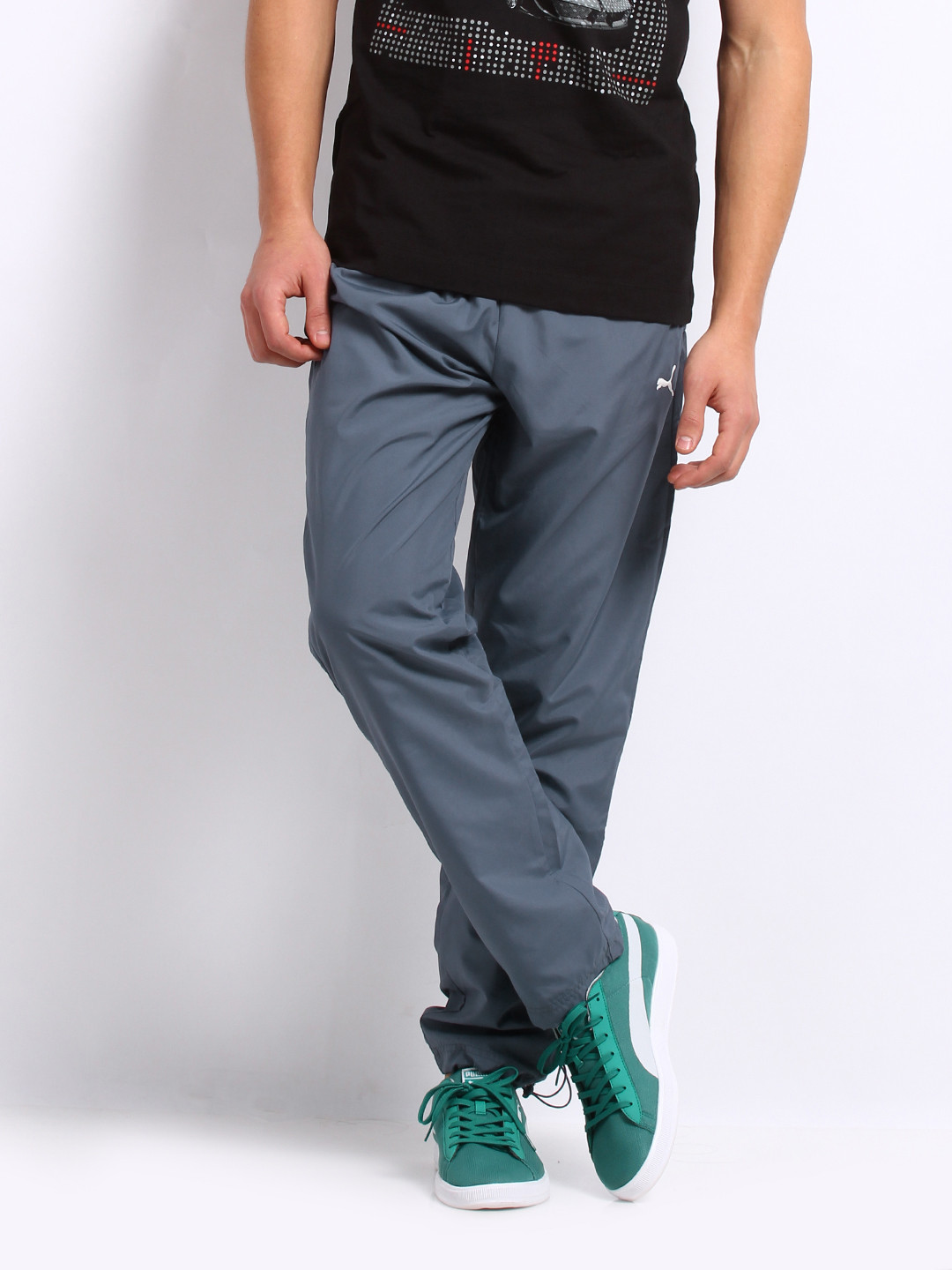 Buy Puma Men Grey Track Pants - Track Pants for Men 154838 | Myntra
