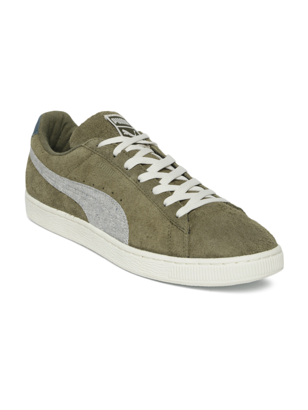 Buy Puma Men Olive Green Suede Casual Shoes - Casual Shoes for Men ...