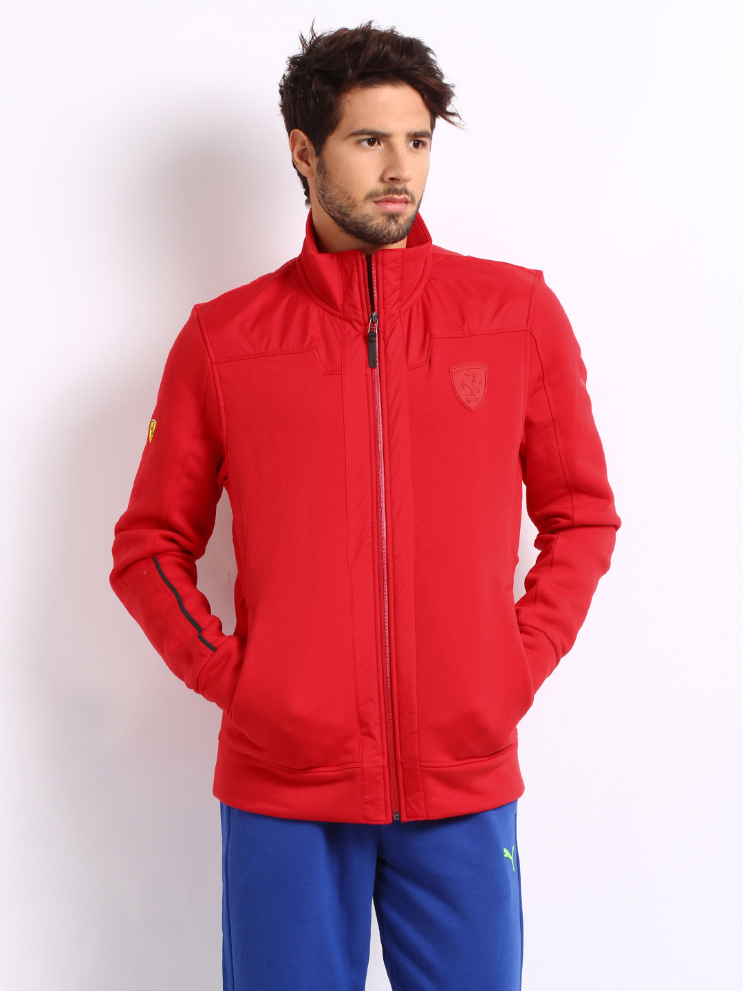Buy PUMA Motorsport Men Red Ferrari MSP Jacket - Jackets for Men 178701 ...