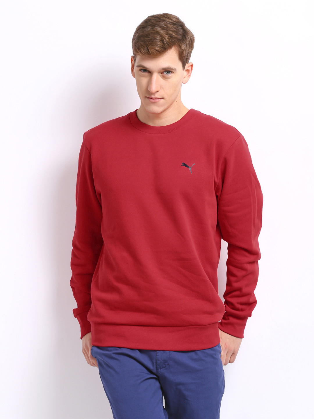 Buy Puma Men Red Sweatshirt - Sweatshirts for Men 198151 | Myntra
