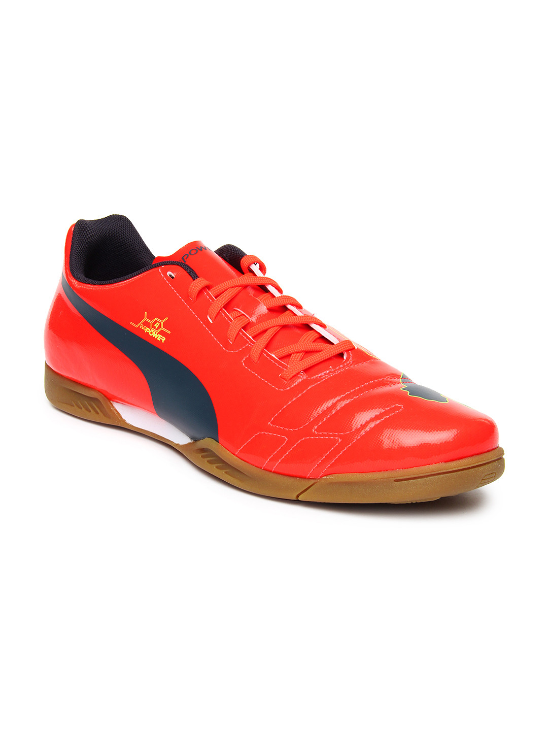 Buy Puma Men Neon Orange EvoPower 4 IT Training Shoes - Sports Shoes ...