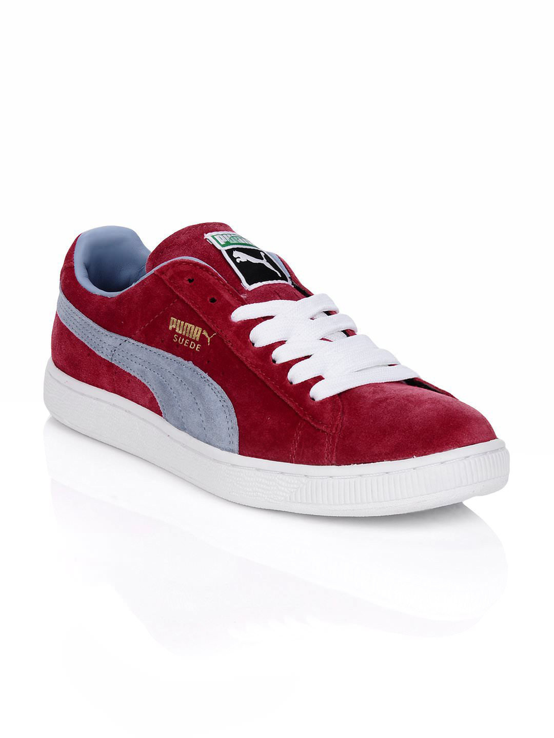 Buy Puma Men Red Suede Archive Eco Sneakers - Casual Shoes for Men ...