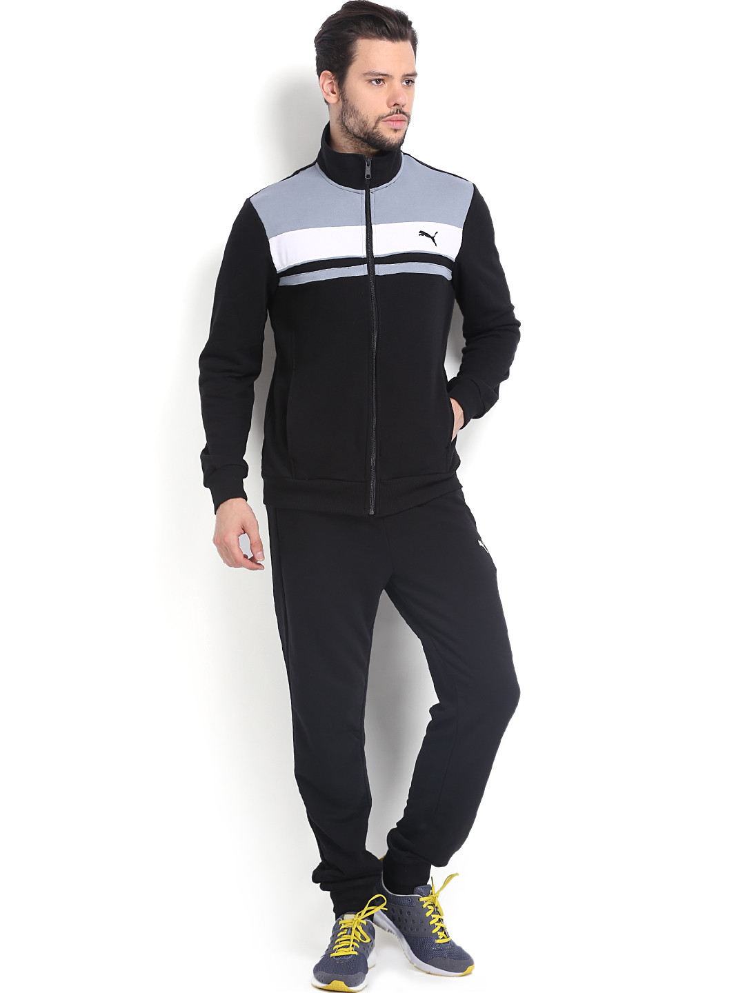 Buy Puma Men Black Tracksuit - Tracksuits for Men 539752 | Myntra