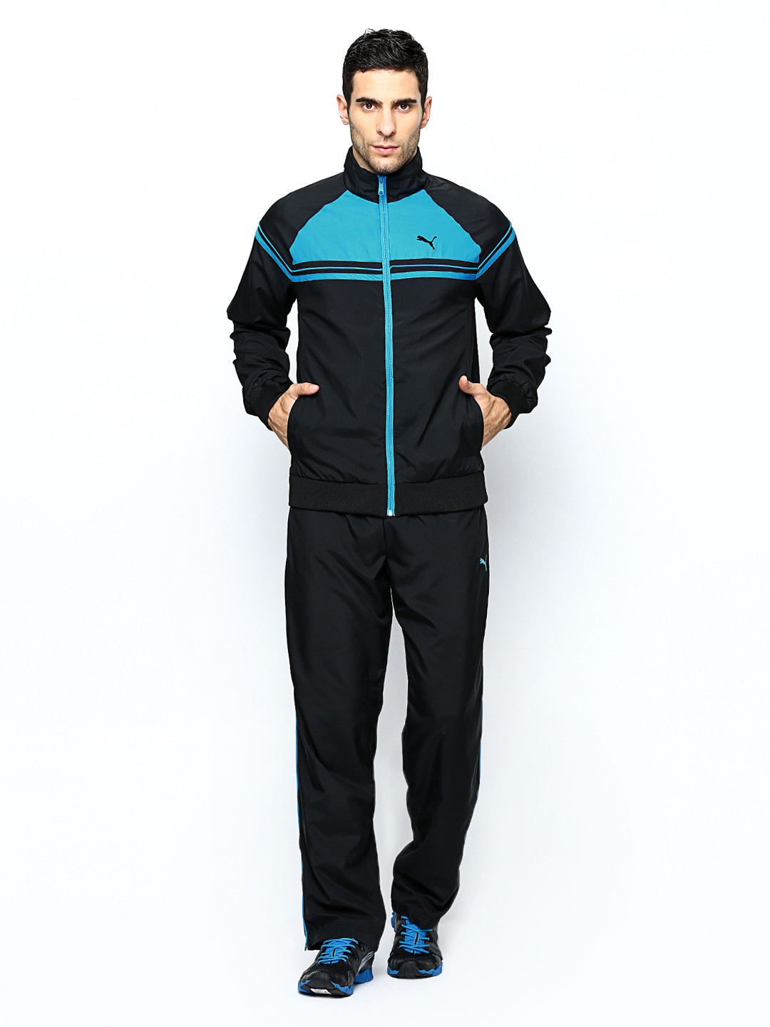 Buy Puma Men Black Tracksuit - Tracksuits for Men 481939 | Myntra