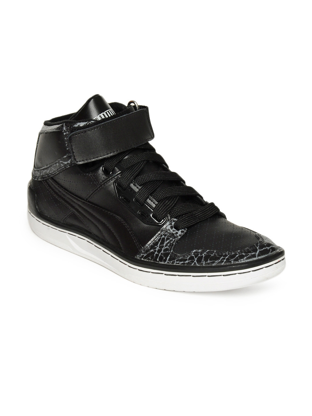 Buy Puma Men Black Unlimited Hi Evo Lux Sneakers - Casual Shoes for Men ...