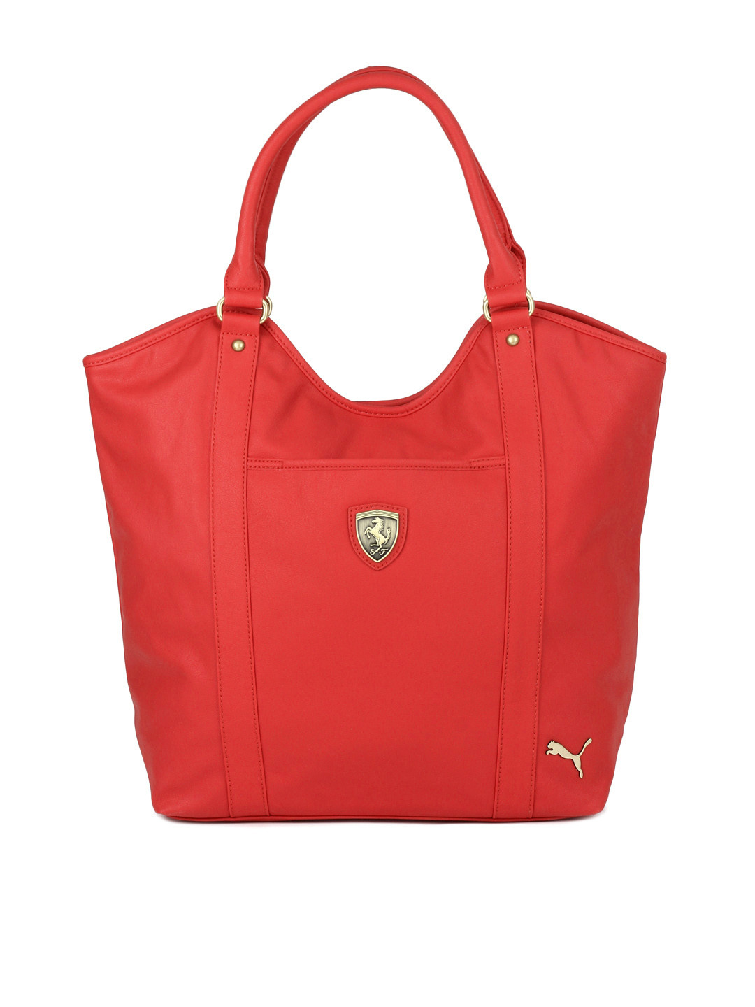 Buy Puma Women Red Ferrari LS Shopper Tote Bag - Handbags for Women ...