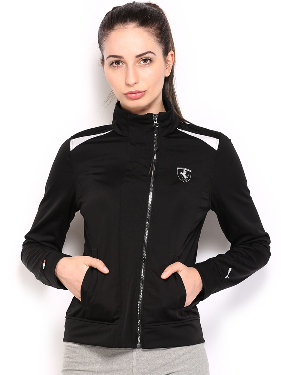 Buy PUMA Motorsport Women Black Ferrari Track Jacket - Jackets for ...