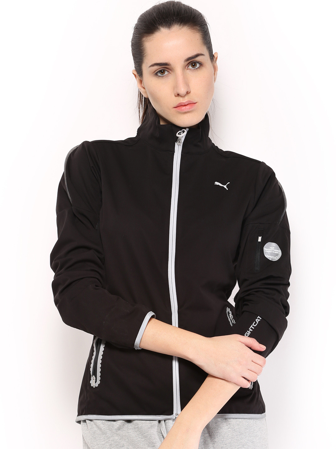 Buy Puma Women Black Pure NightCat Powered Jacket - Jackets for Women ...