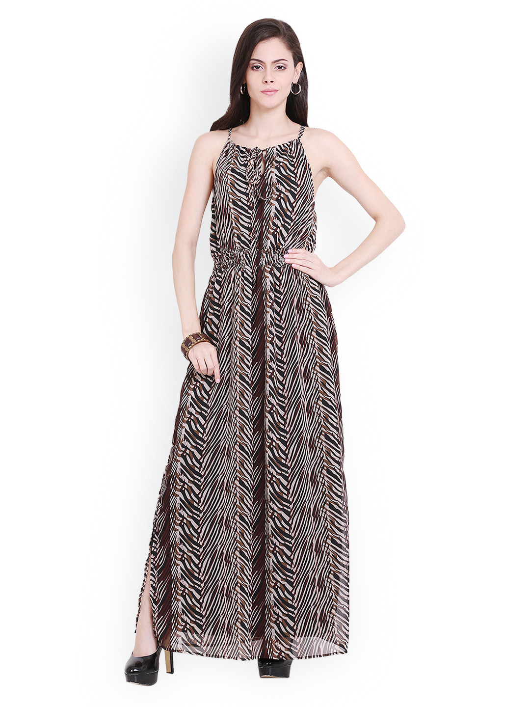 Buy RIDRESS Multicoloured Printed Maxi Dress - Dresses for Women 584569 ...