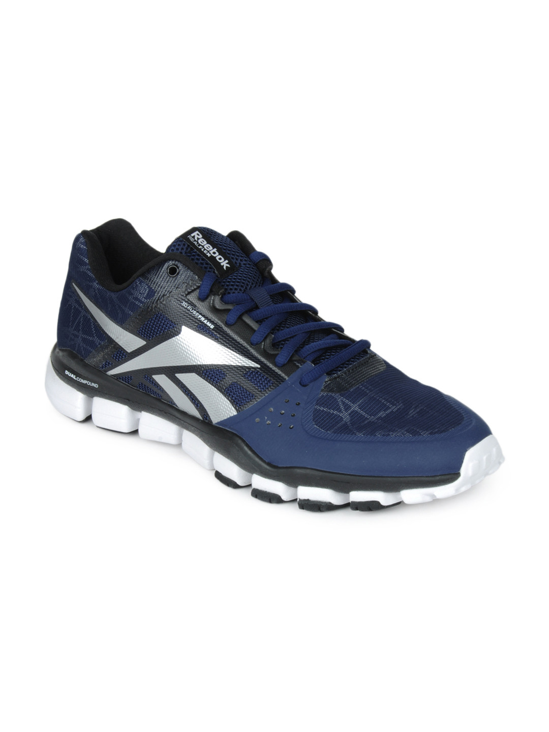 Buy Reebok Men Blue & Black Realflex Transition 4.0 Sports Shoes ...