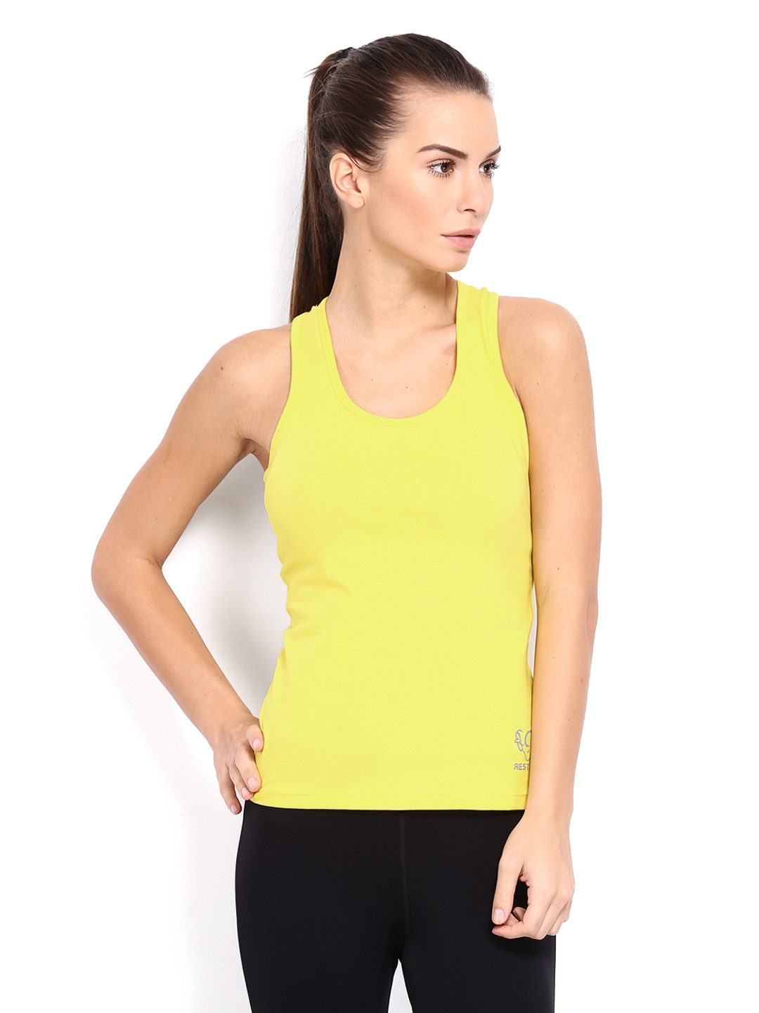 Buy Restless Yellow Tank Top - Tops for Women 375621 | Myntra