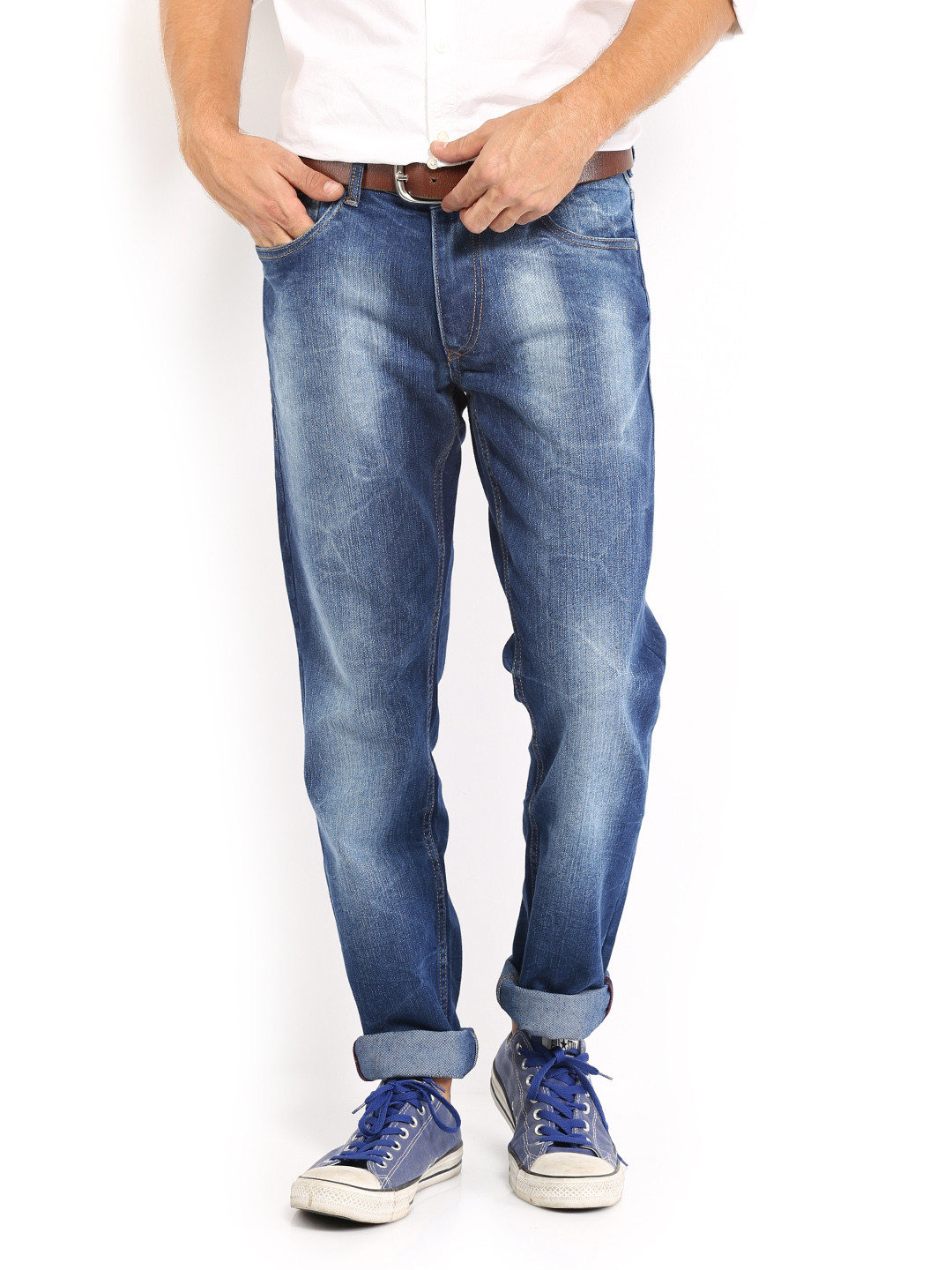 Buy Roadster Men Indigo Corvette Slim Fit Jeans - Jeans for Men 382320 ...