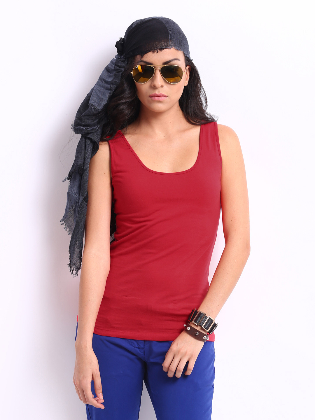 Buy Roadster Women Red Tank Top - Tops for Women 219344 | Myntra