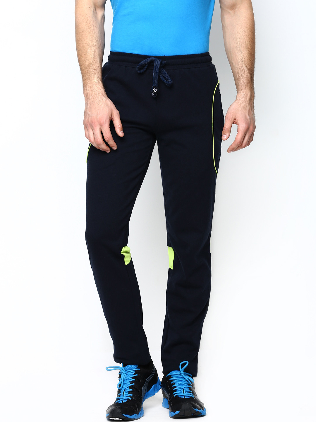 Buy SDL By Sweet Dreams Men Navy Track Pants - Track Pants for Men ...