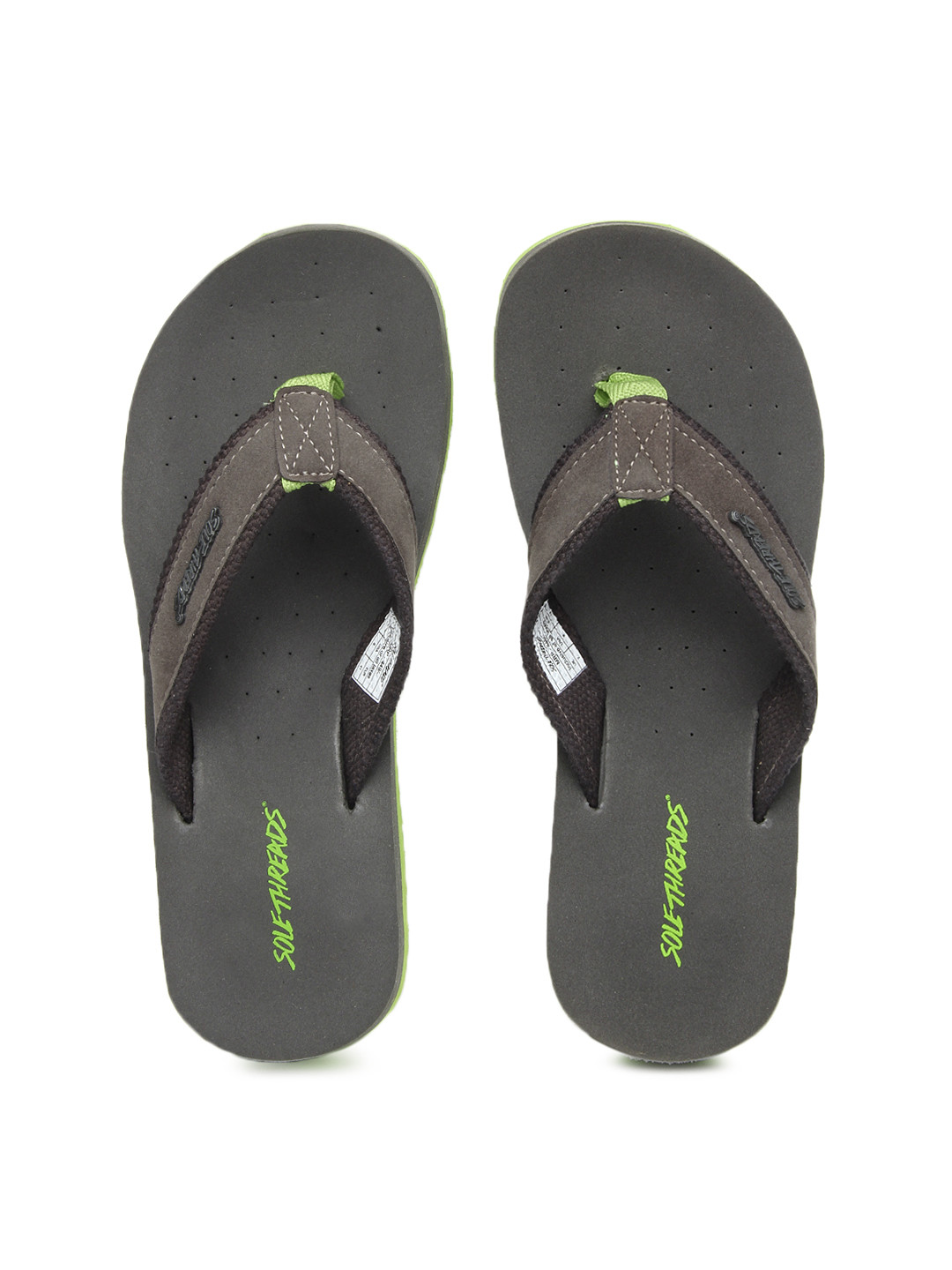 Buy Solethreads Men Grey Brontos Flip Flops - Flip Flops for Men 312663 ...