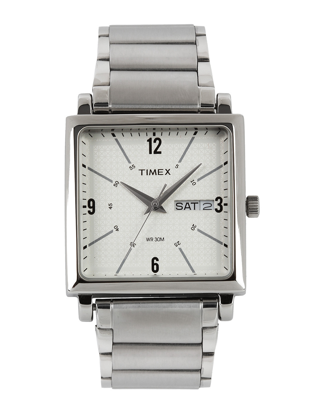 Buy Timex Men Silver Toned Dial Watch TI000T219 - Watches for Men ...
