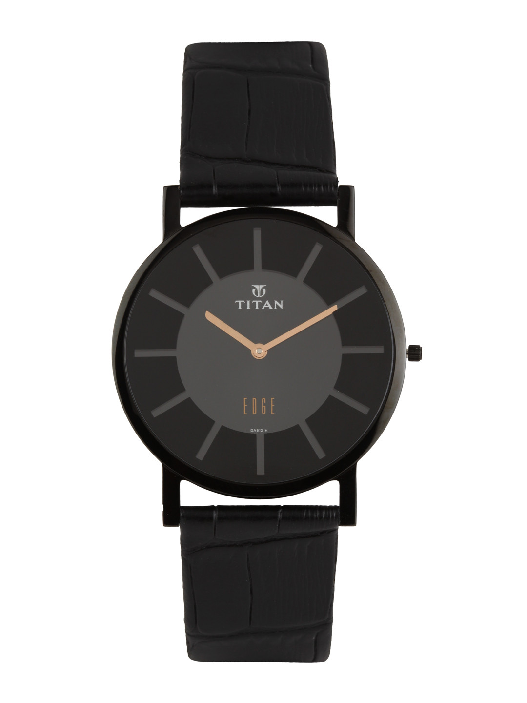 Buy Titan Edge Men Black Analogue Watch NL1595NL01 - Watches for Men ...