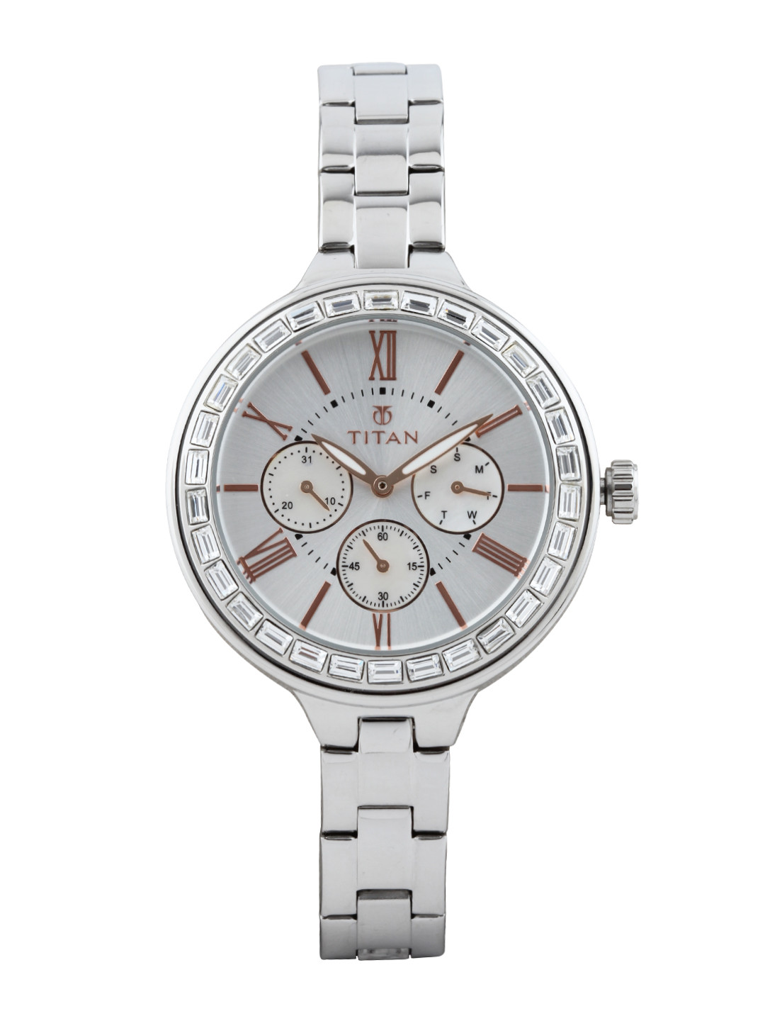 Buy Titan Women Silver Toned Dial Watch - Watches for Women 258000 | Myntra