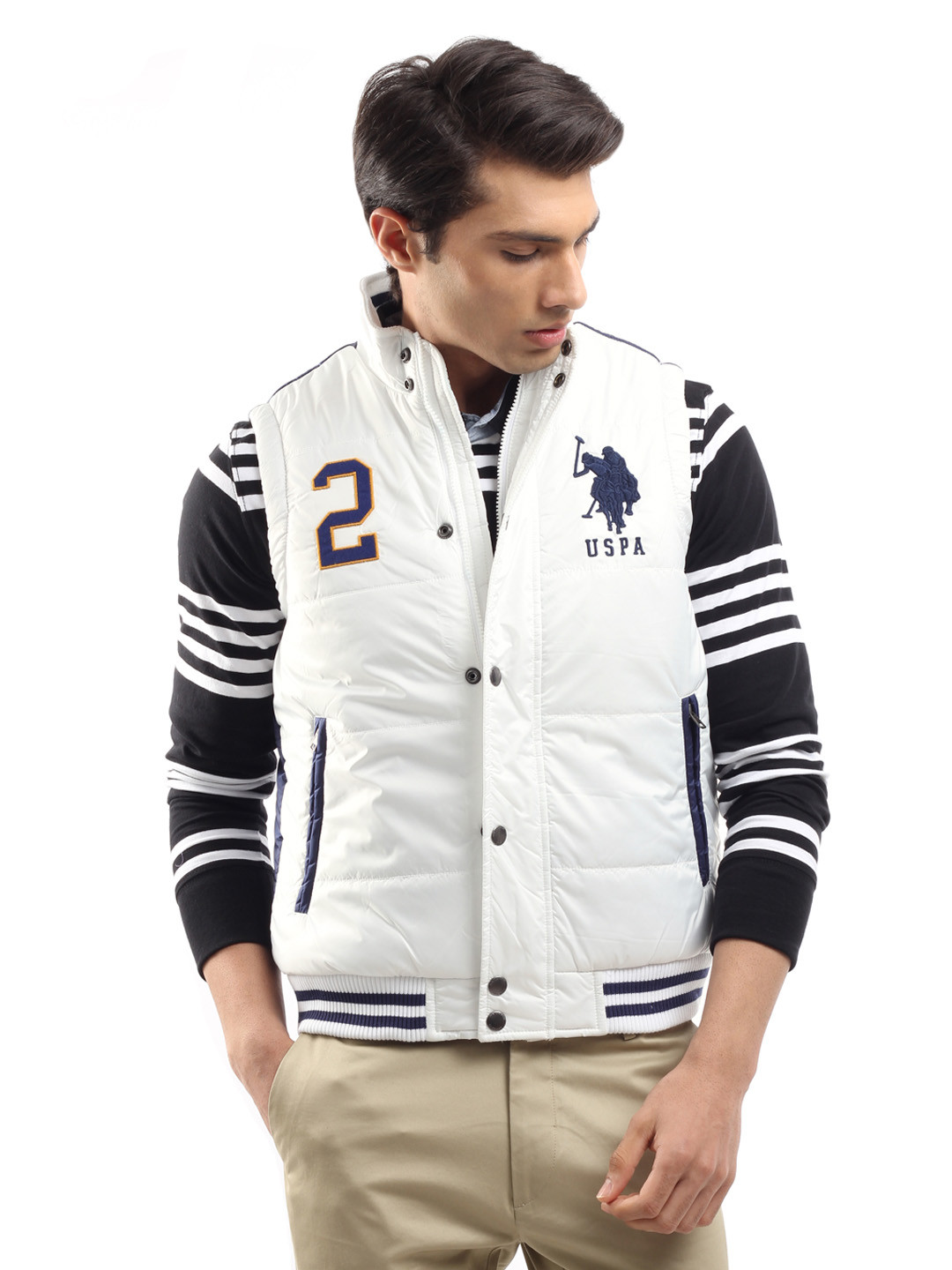 Buy U.S. Polo Assn. Men White Jacket - Jackets for Men 89551 | Myntra