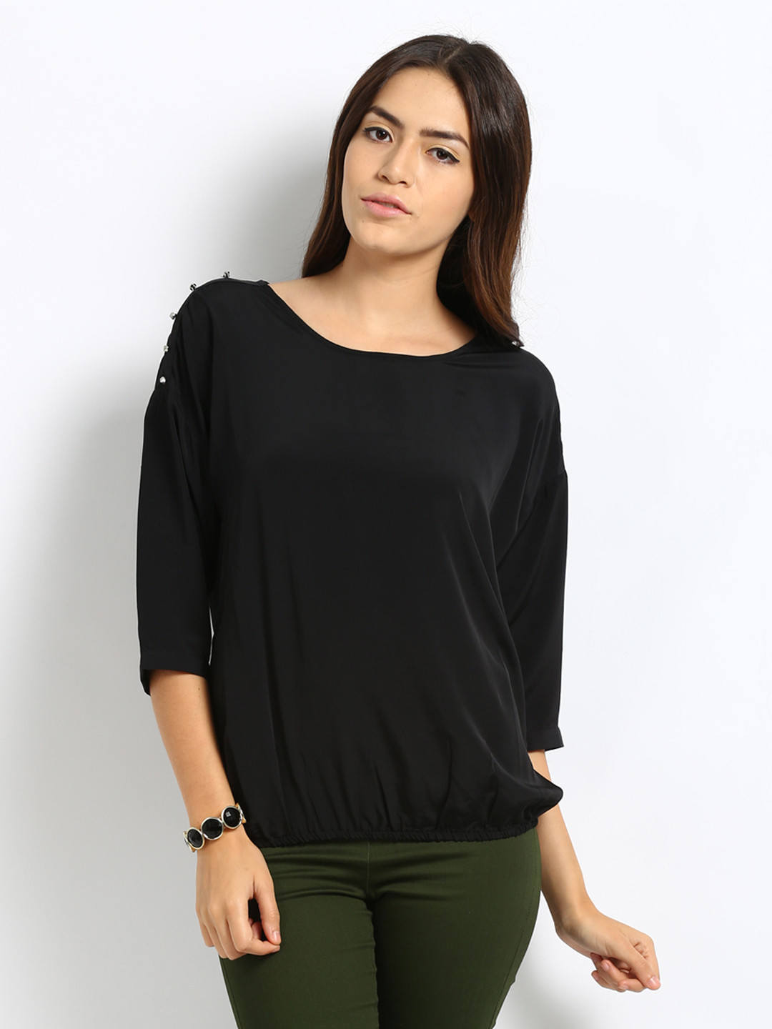 Buy Vero Moda Women Black Top - Tops for Women 188328 | Myntra