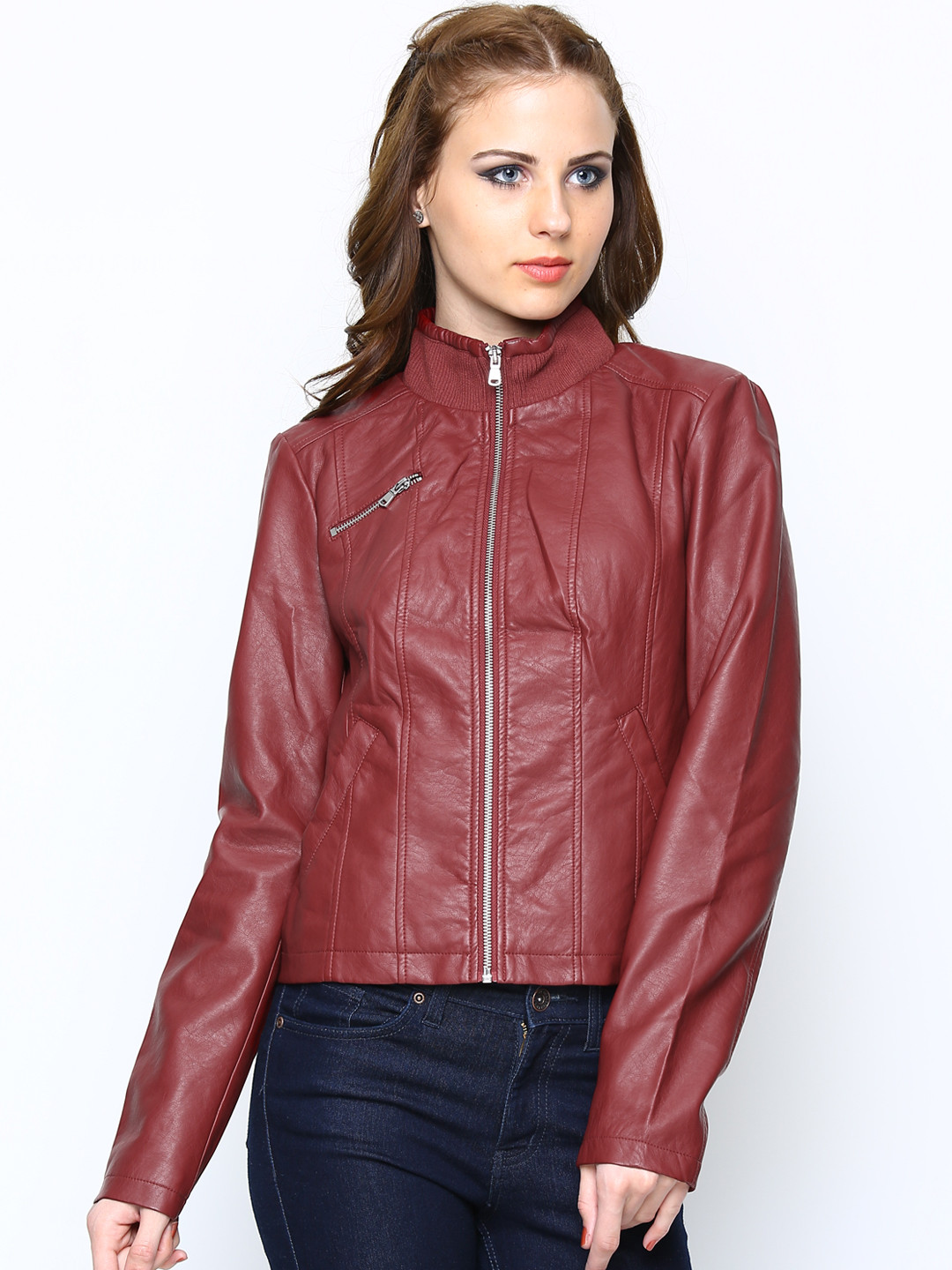 Buy Vero Moda Women Maroon Jacket - Jackets for Women 559825 | Myntra