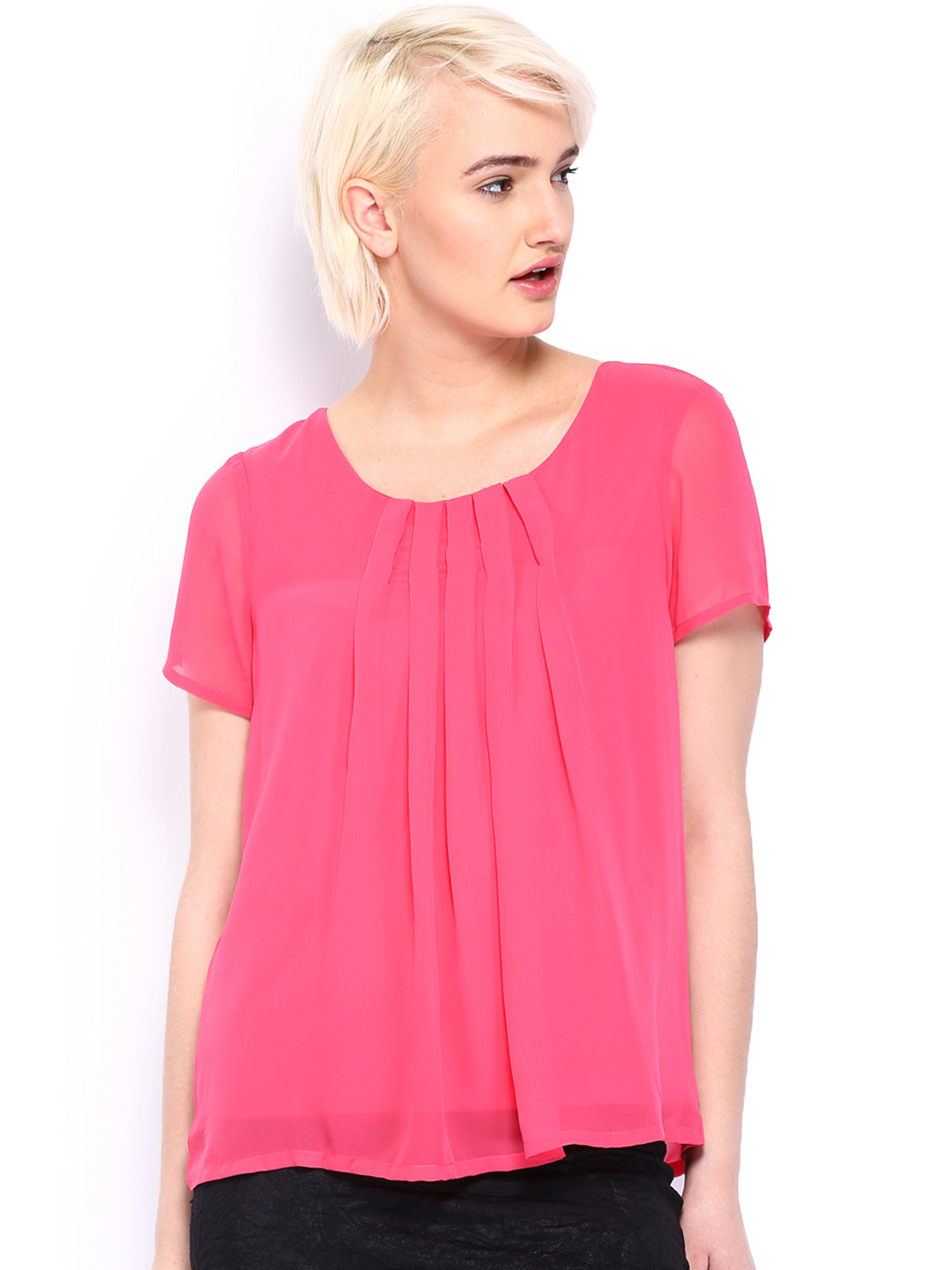 Buy Vero Moda Women Pink Formal Top - Tops for Women 430214 | Myntra