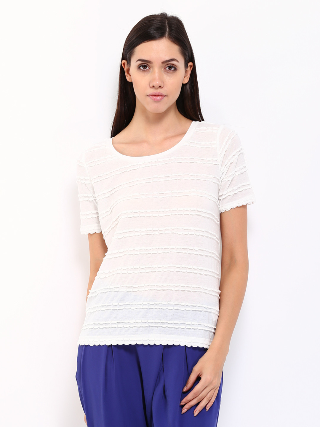 Buy Vero Moda Women White Formal Top - Tops for Women 306044 | Myntra
