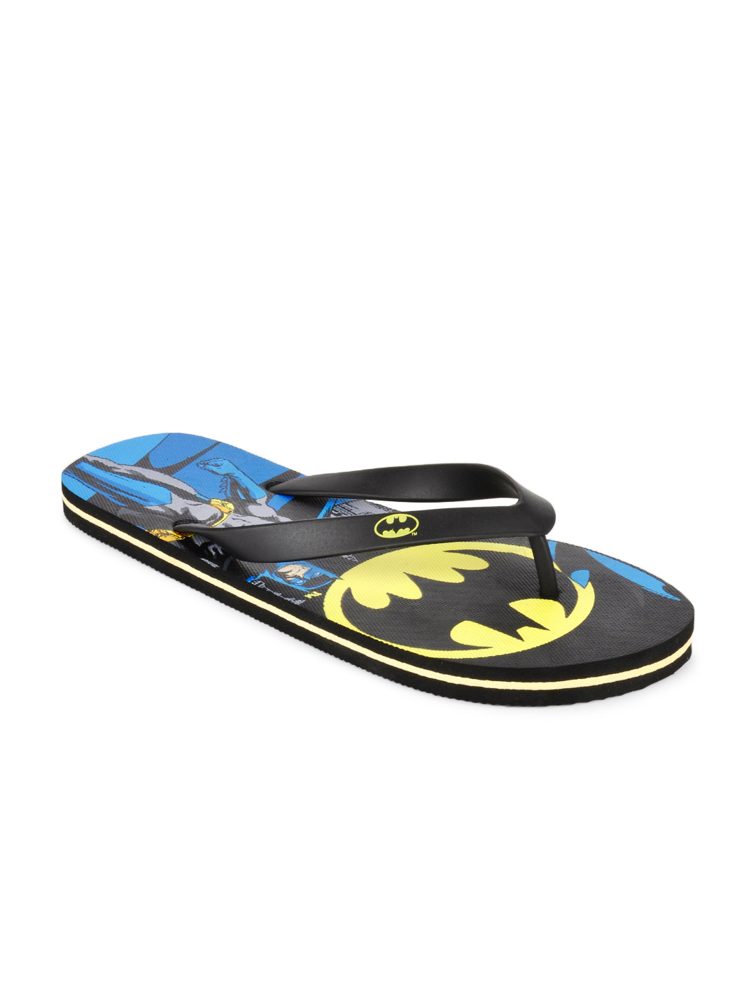 Buy Virtis Men Black Batman Flip Flops - Flip Flops for Men 140311 | Myntra