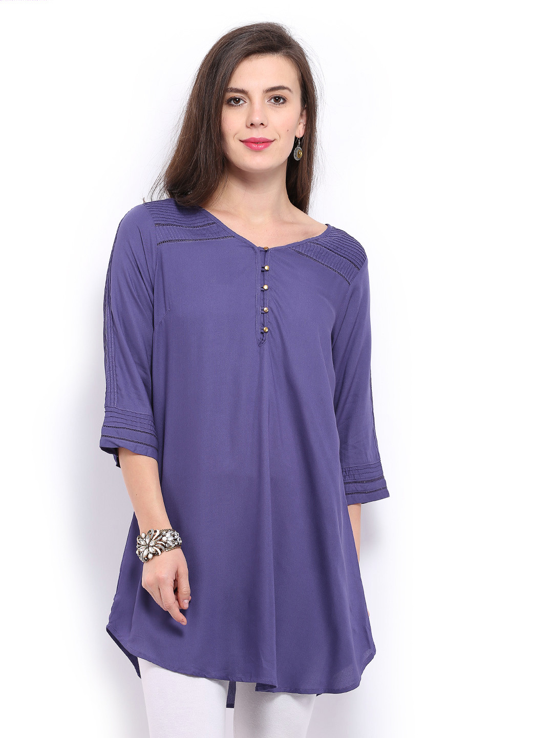 Buy W Women Purple Tunic - Tops for Women 489592 | Myntra