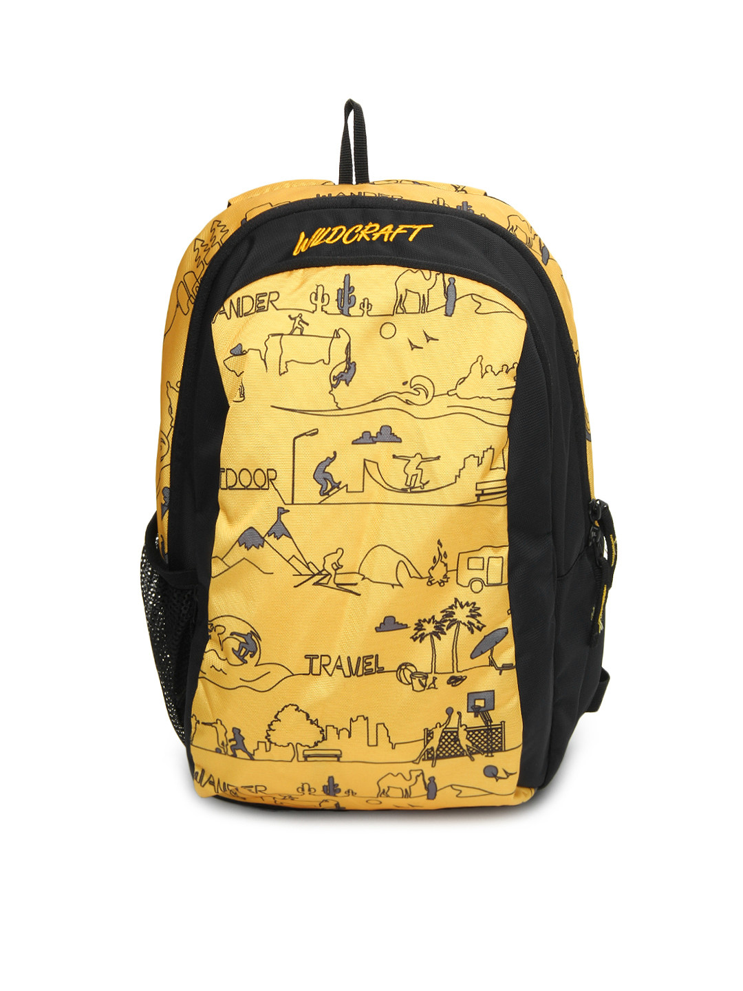 Buy Wildcraft Kids Yellow & Black Scoot LD Backpack - Backpacks for ...