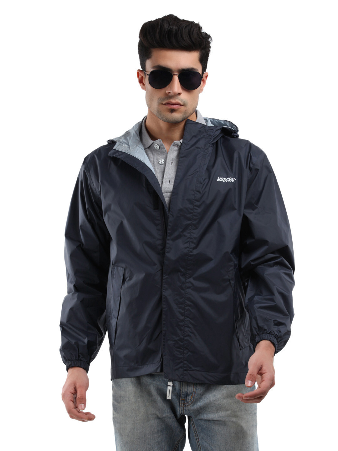 Buy Wildcraft Navy Blue Wind Cheater - Rain Jacket for Men 60226 | Myntra