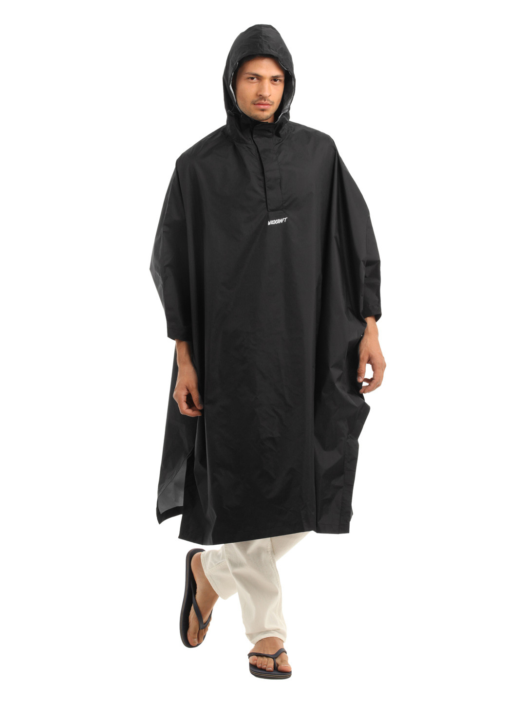 Buy Wildcraft Unisex Black Poncho Rain Jacket - Rain Jacket for Unisex ...