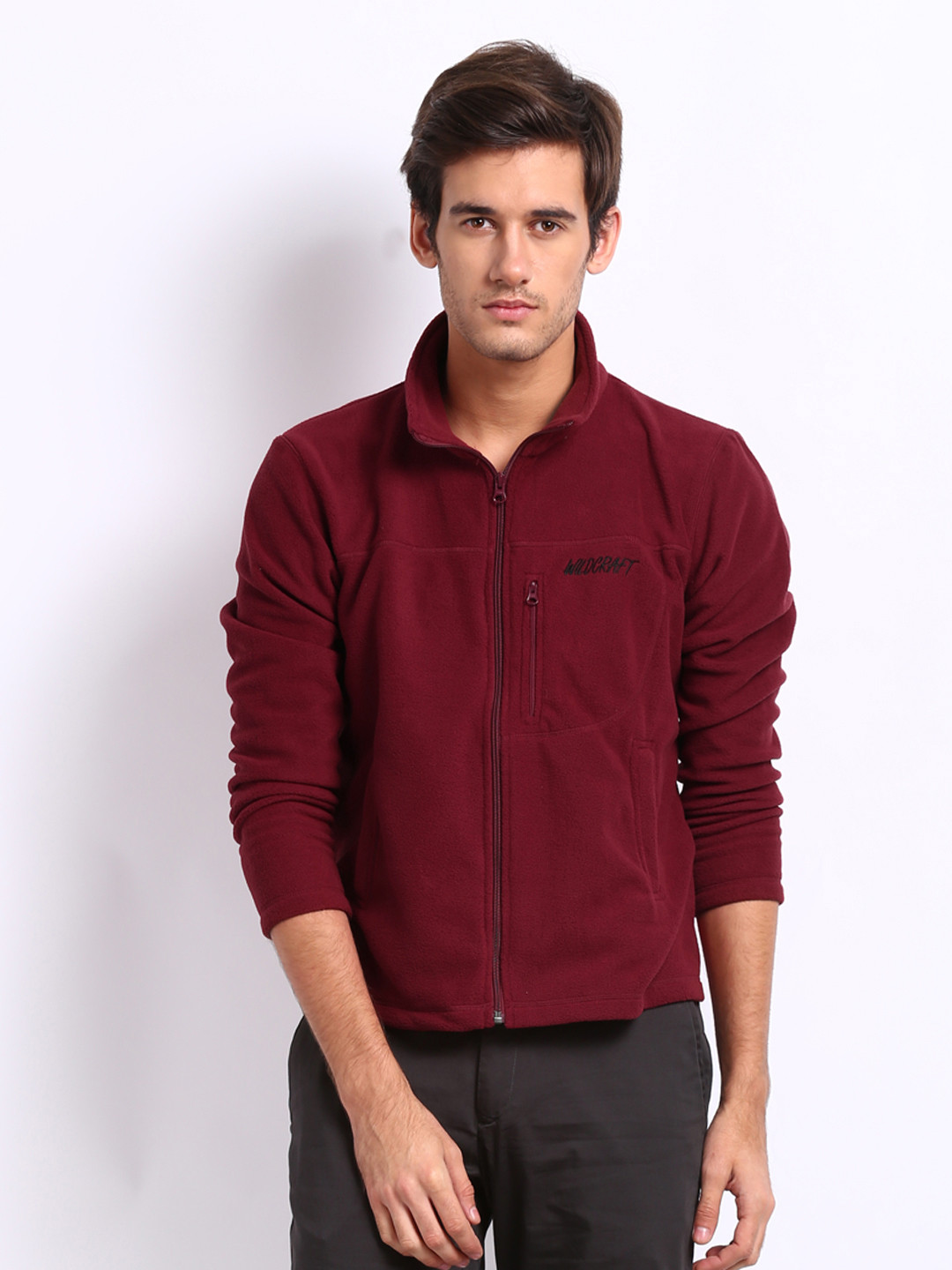 Buy Wildcraft Unisex Maroon Fleece Jacket - Jackets for Unisex 189395 ...