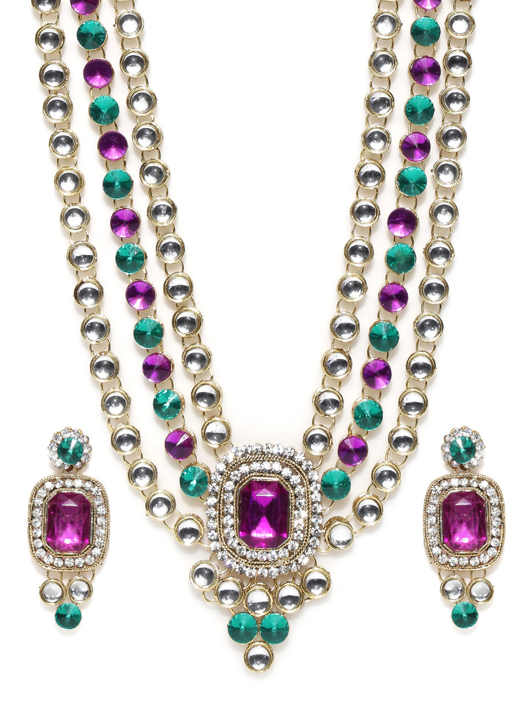 Buy Zaveri Pearls Multicoloured Jewellery Set - Jewellery Set for Women ...