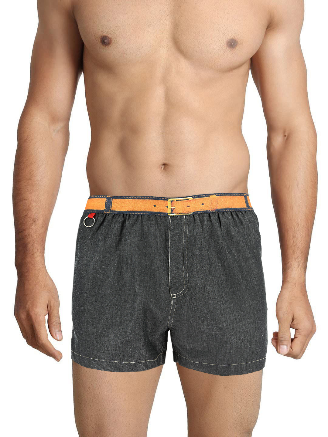 Buy Zoiro Charcoal Grey Denim Look Boxers 4104 - Boxers for Men 783137 ...